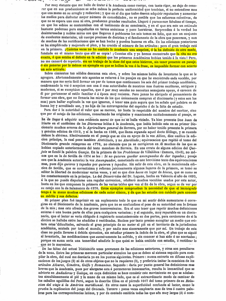 Lectura Prólogos Salvá y Ménendez Pidal | PDF | Lingüística