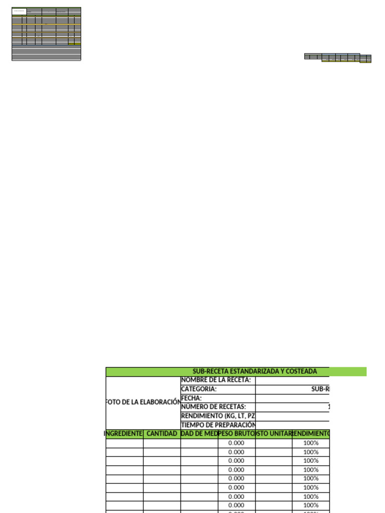 Copia de Formato Receta Estandarizada y Costeada Brigada 3 (Version 1 ...