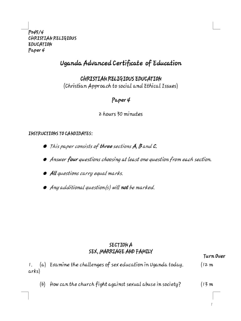 Divinity Paper 4 - Notes To Revise | PDF
