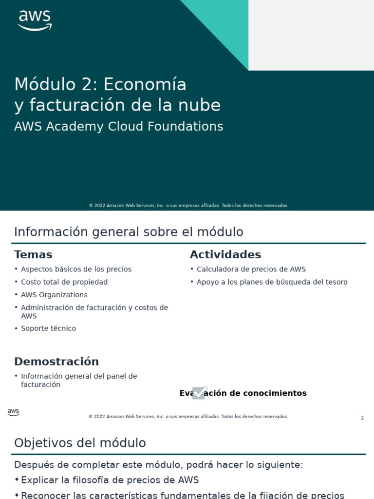 AcademyCloudFoundations Module 02 (8) | PDF | Servicios web de Amazon | Computación en la nube