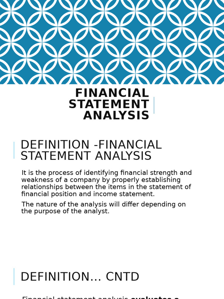 Financial Statement Analysis Methods | PDF | Revenue | Equity (Finance)