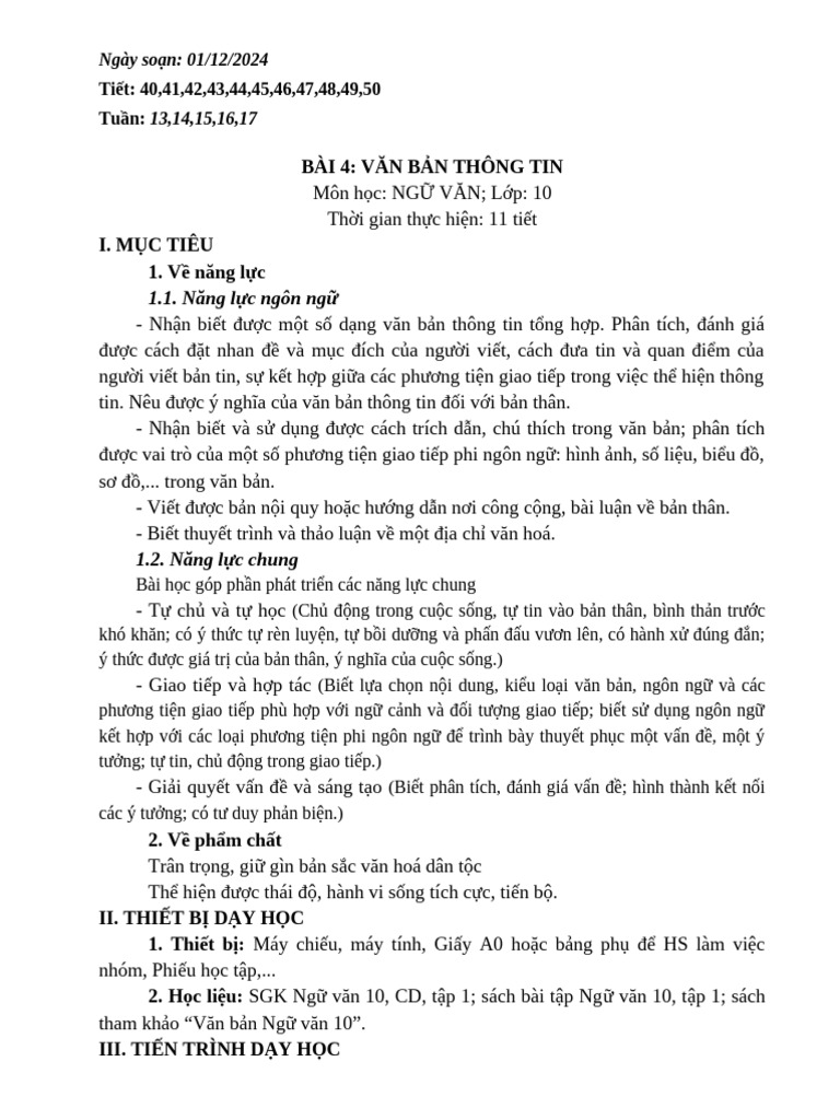 Bai 4. Van Ban Thong Tin | PDF