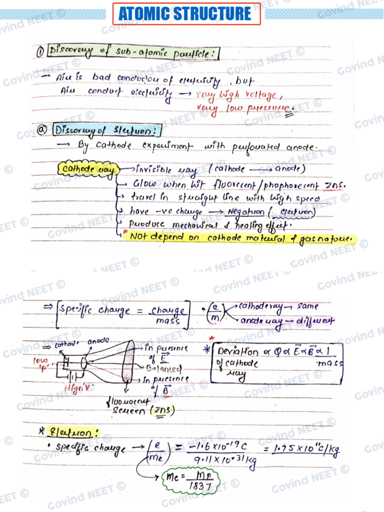 Atomic Structure | PDF