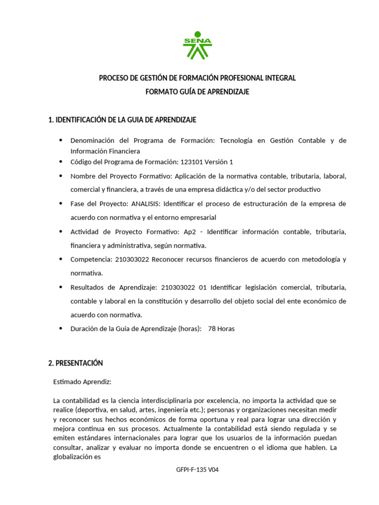 Guía No. 6 Marco Conceptual Fausto Fabián Monroy | PDF | Contabilidad ...