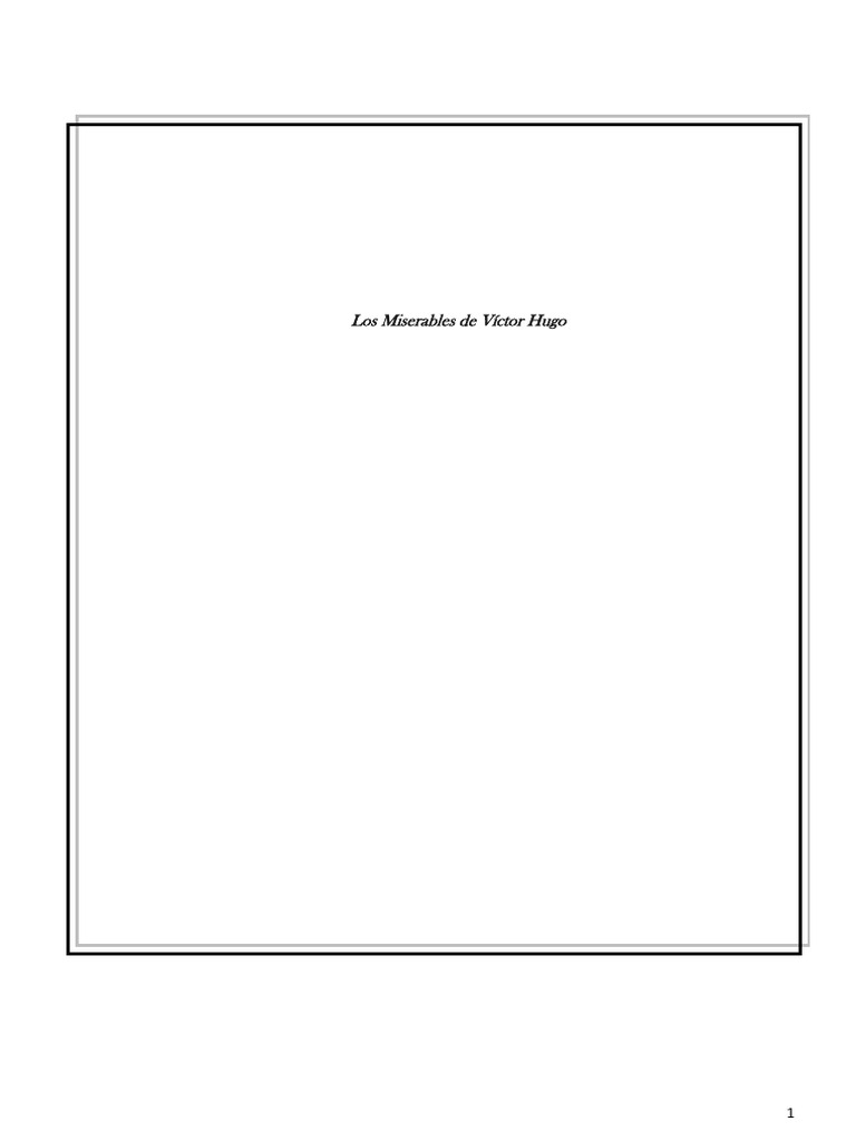 Analisis Retórico FINAL | PDF | Victor Hugo | Los Miserables