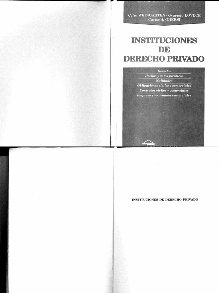 Instituciones de Derecho Privado | PDF