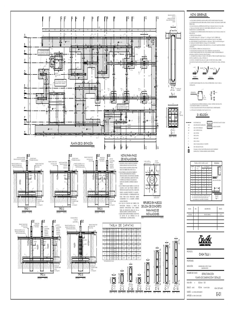 E-01 - E-06 Proyecto Estructural | PDF