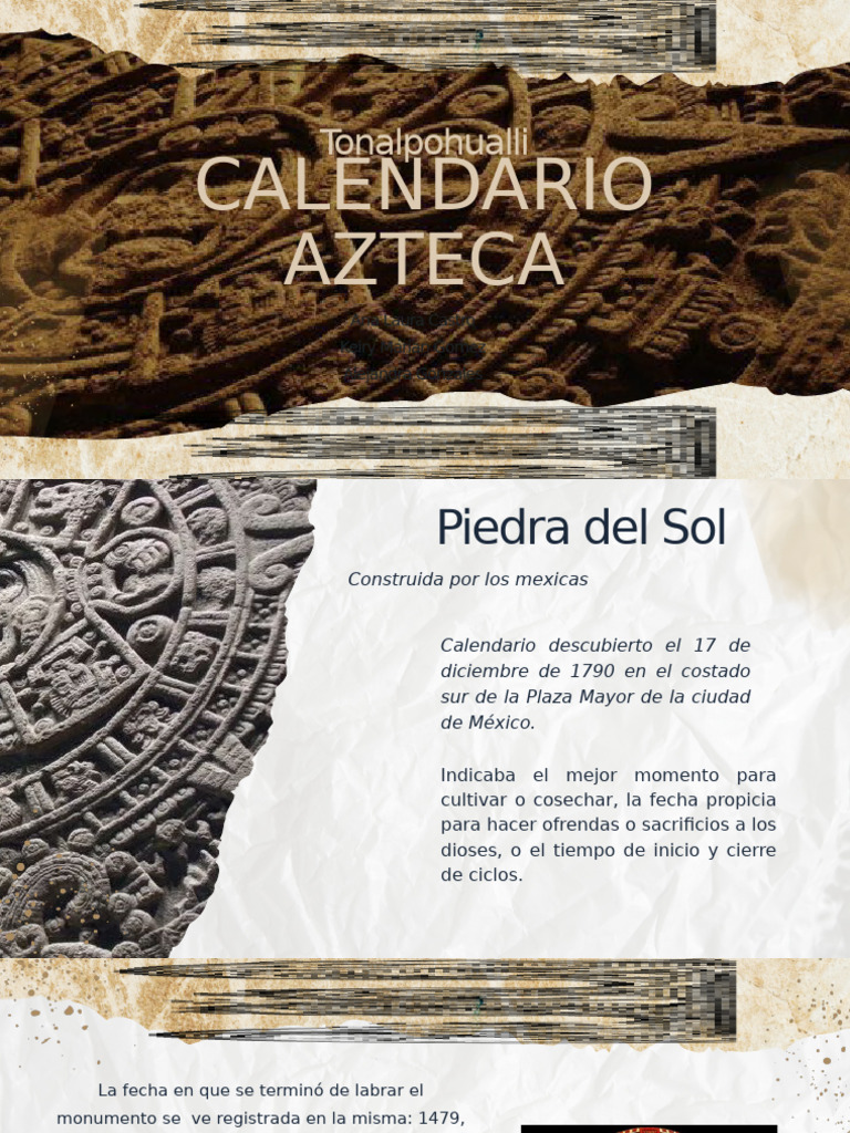 Calendario Azteca y Tonalpohualli | PDF | azteca