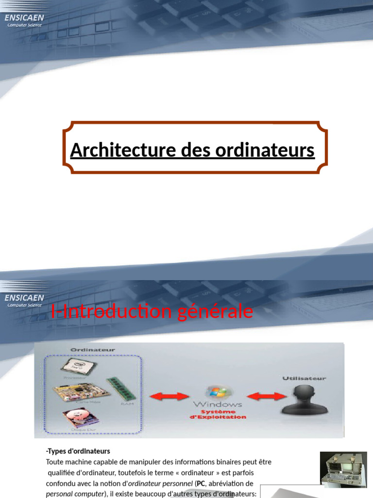 Architecture des ordinateurs expliquée | PDF | Microprocesseur ...