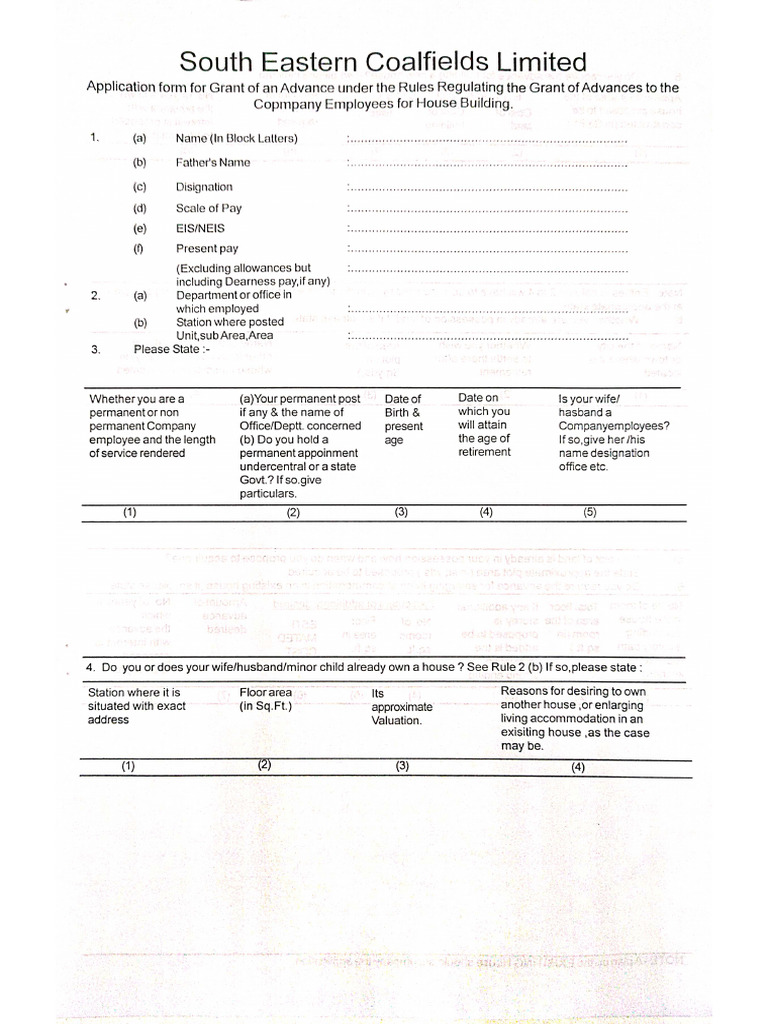 CIL House Building Advance HBA | PDF