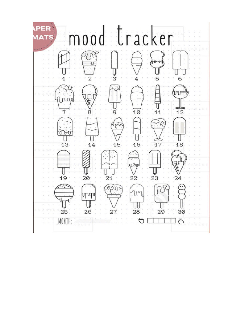 Icecream Mood Tracker | PDF
