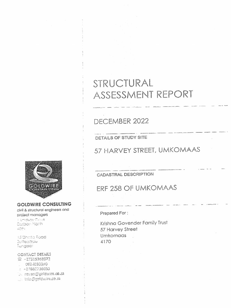 Structual Assessment Report Pdf