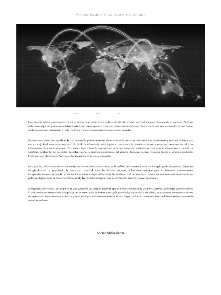 Economia Abierta Vs Economia Cerrada | PDF
