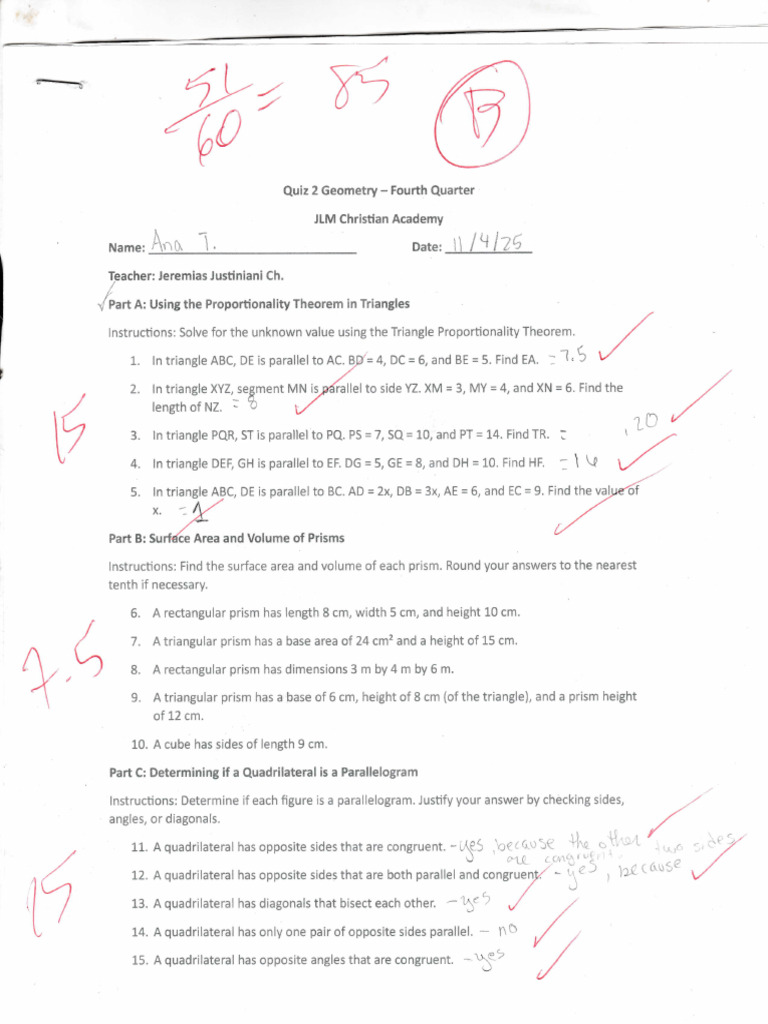 Math Quiz | PDF