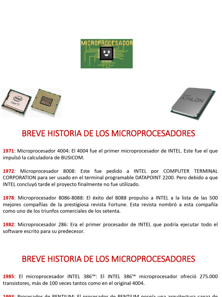 8- Estructura Del Computador - Unidad 4 - Registros Internos Del Procesador - Microprocesadores ...