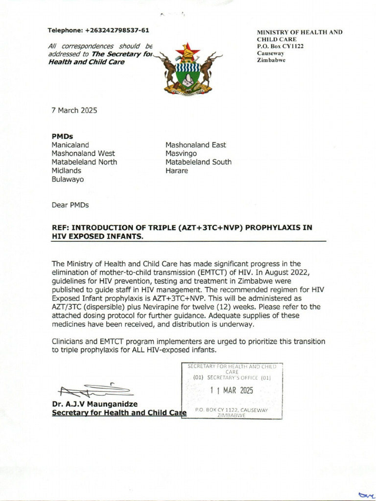 Introduction To Triple Prophylaxis in HIV Exposed Infants | PDF