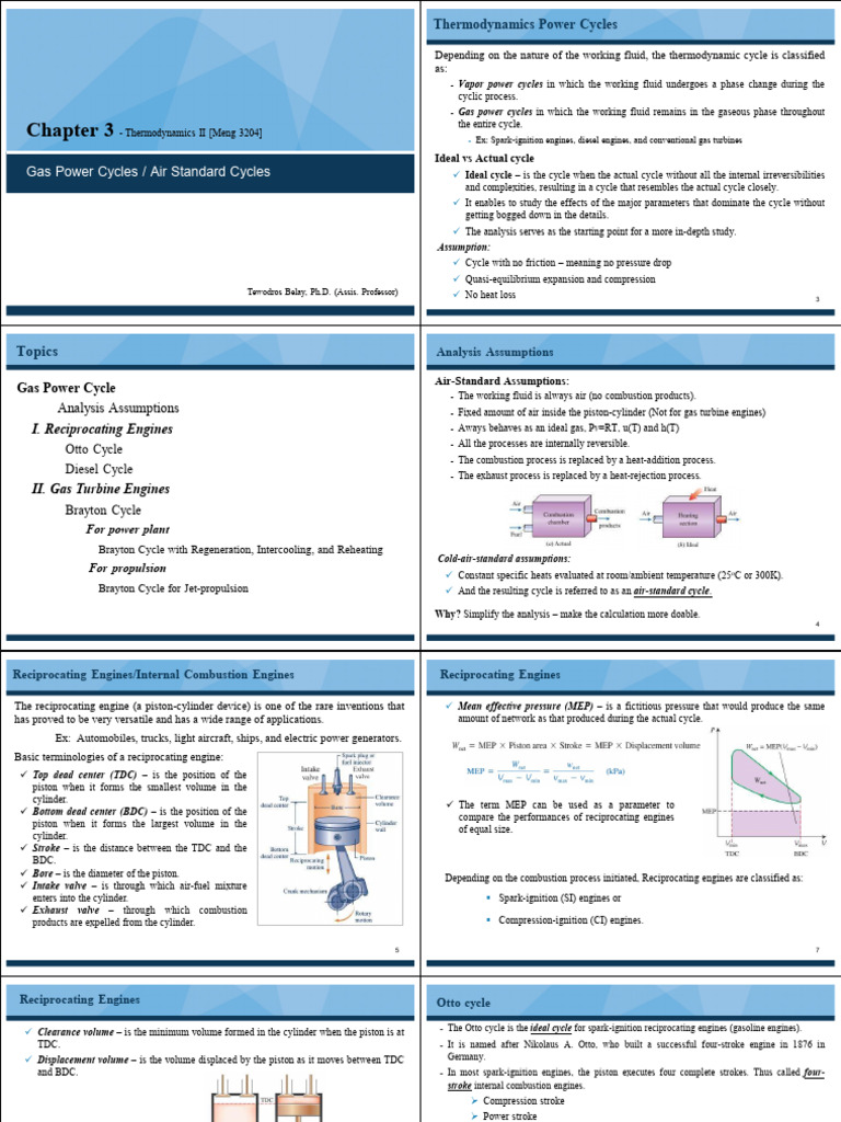 Chapter - 3 (Thermodynamics II) | PDF | Energy Technology | Internal Combustion Engine