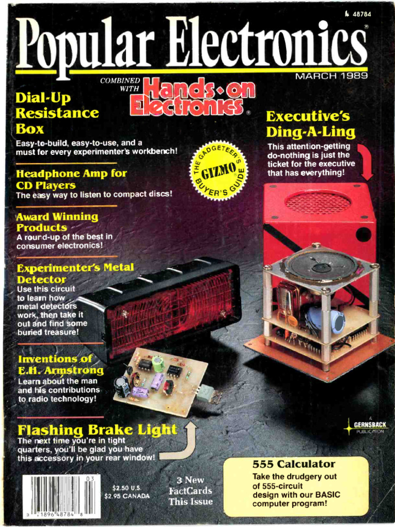 Popular Electronics March 1989 Highlights | PDF | Manufactured Goods ...