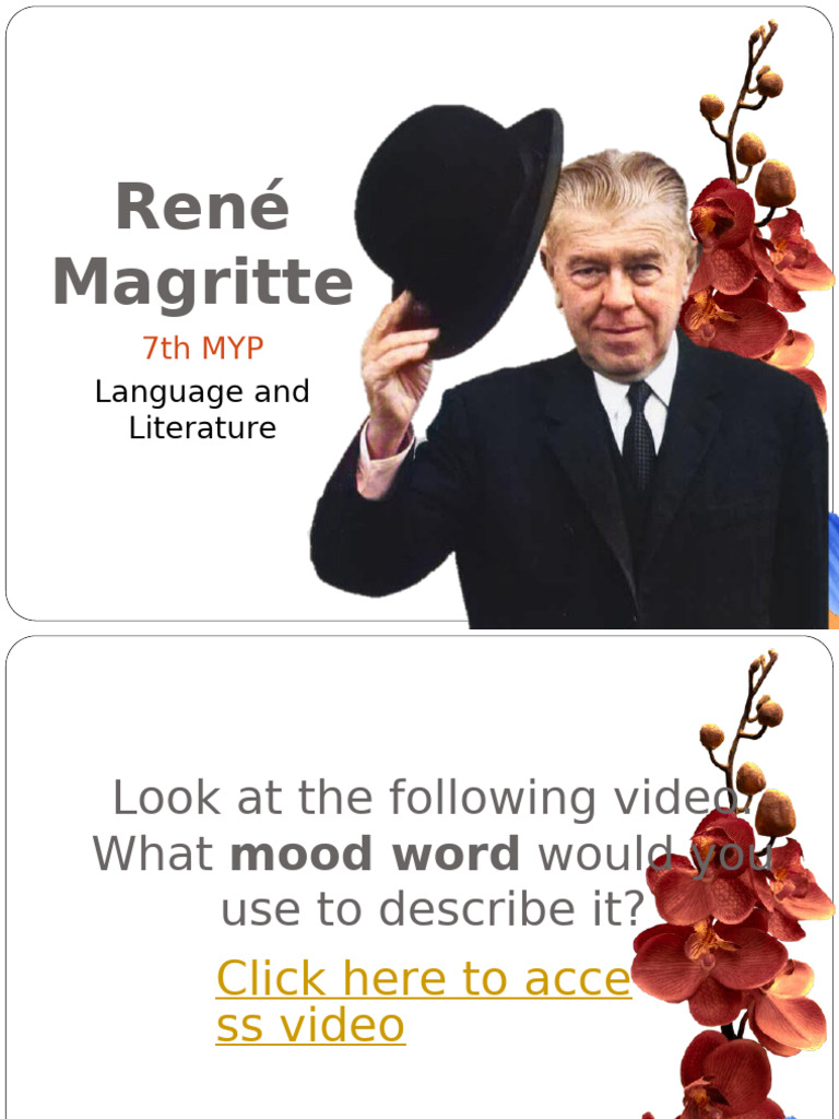 Rene Magritte Surrealism Power Point | PDF | Surrealism | Art Movements