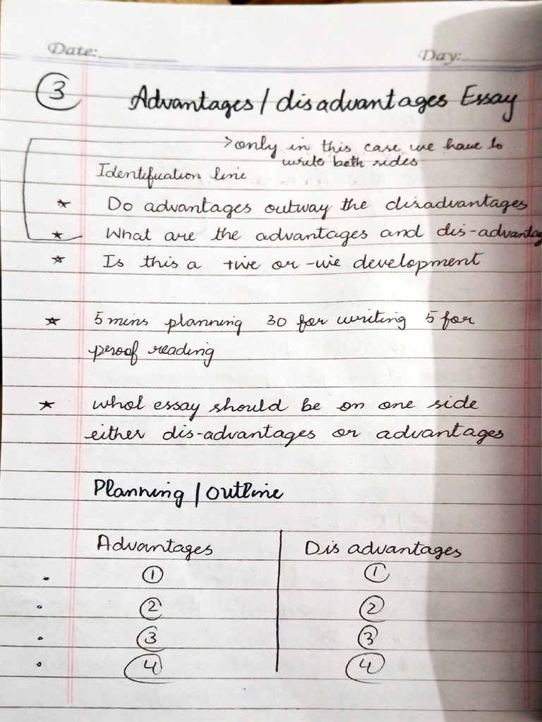 Advantages,Disadvantages and Random Essay | PDF