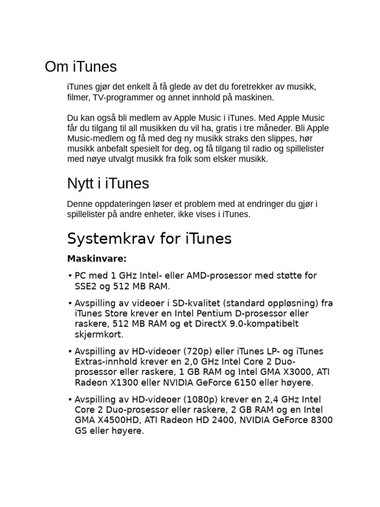 About ITunes | PDF