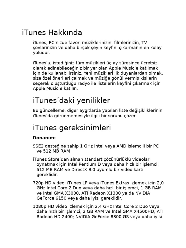 About ITunes | PDF