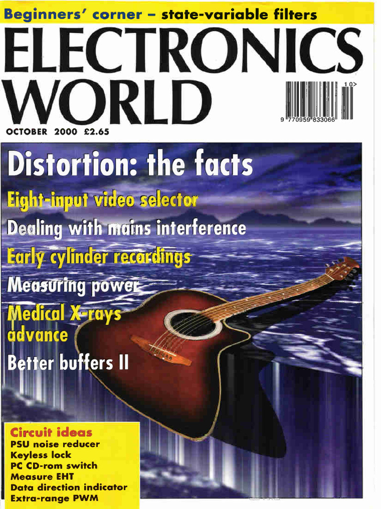 Electronics World 2000 10 | PDF | Loudspeaker | Basic