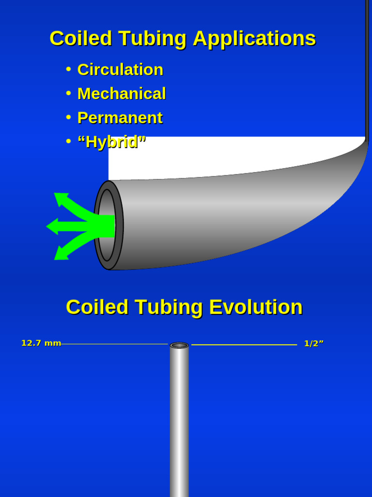 Coiled Tubing Applications Overview | PDF | Pipe (Fluid Conveyance ...