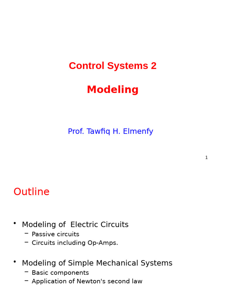 1 Modeling | PDF