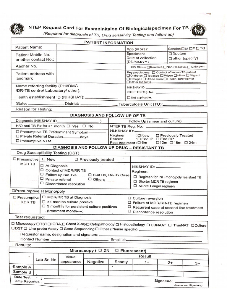 CBNAAT Form | PDF