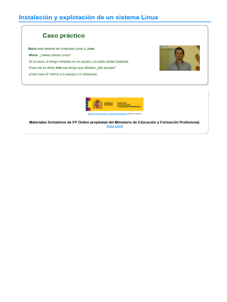SI05 - Instalación y Explotación de Un Sistema Linux | PDF | Archivo de computadora ...
