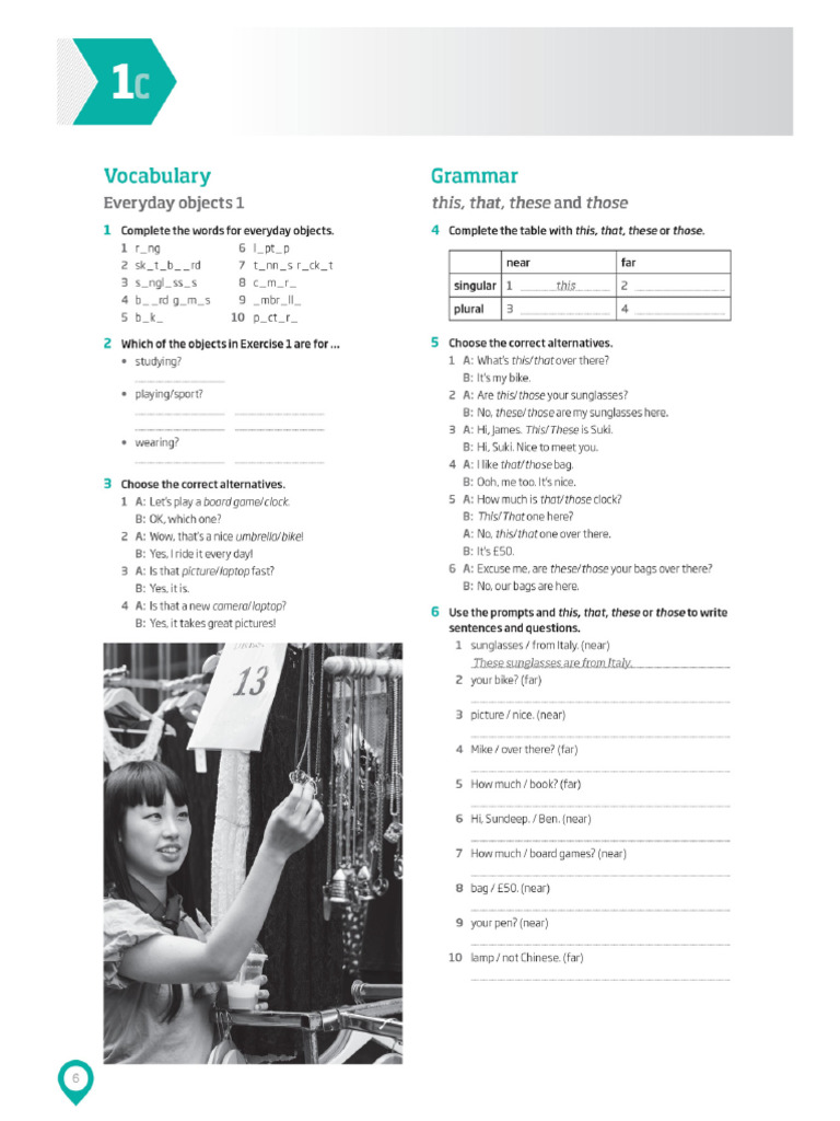 Objects and This That These Those A2 RM WB | PDF