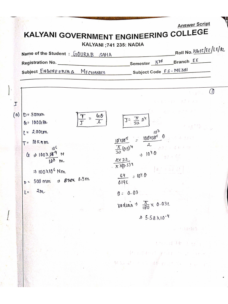 Kgec Ee Le 02 Gourab Saha | PDF