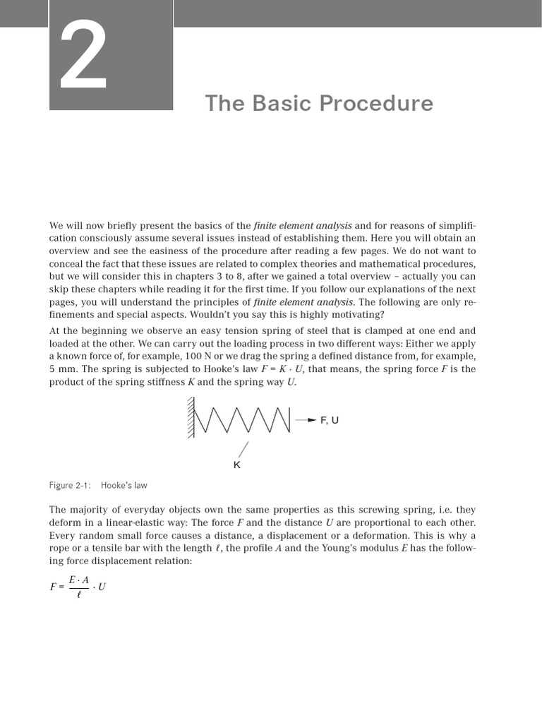 2 - The Basic Procedure - 2014 - Finite Element Analyses For Engineers | PDF | Finite Element ...