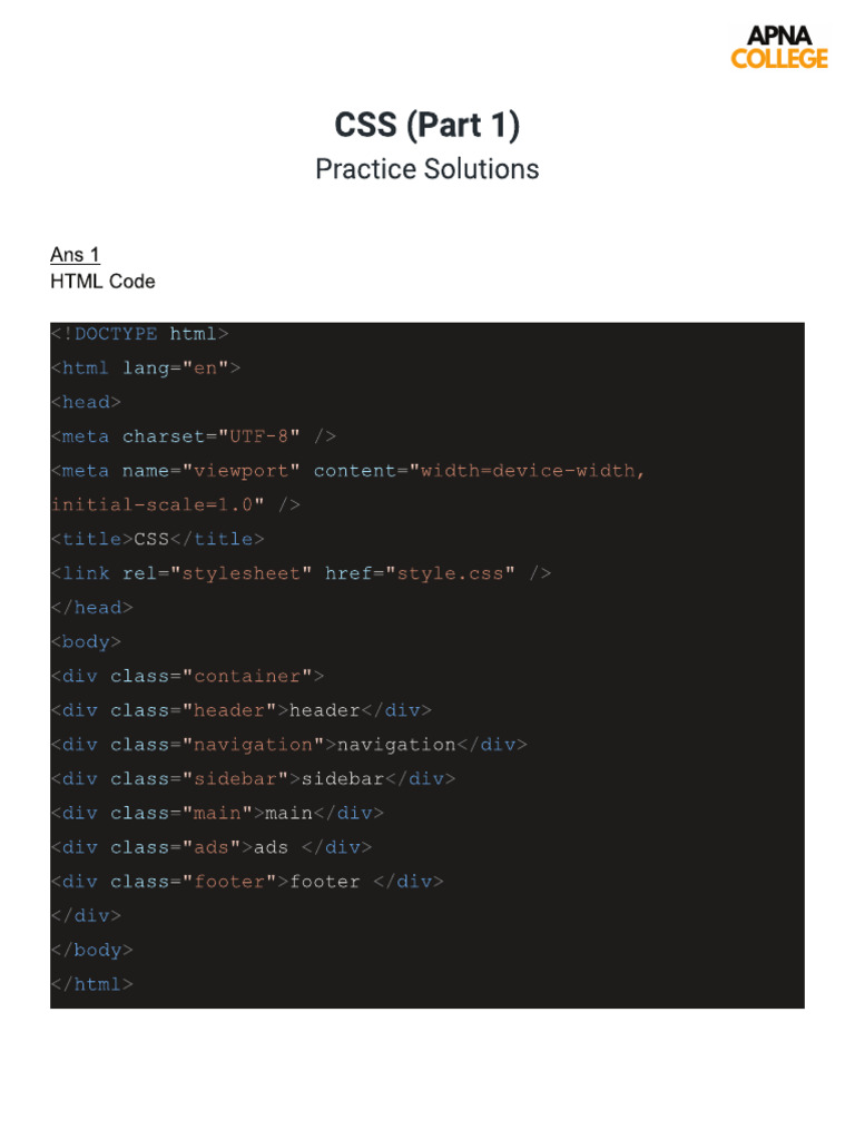 13. CSS Part 6 (Ans) | PDF