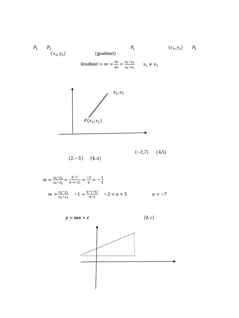 The Equation of A Straight Line | PDF | Circle | Line (Geometry)