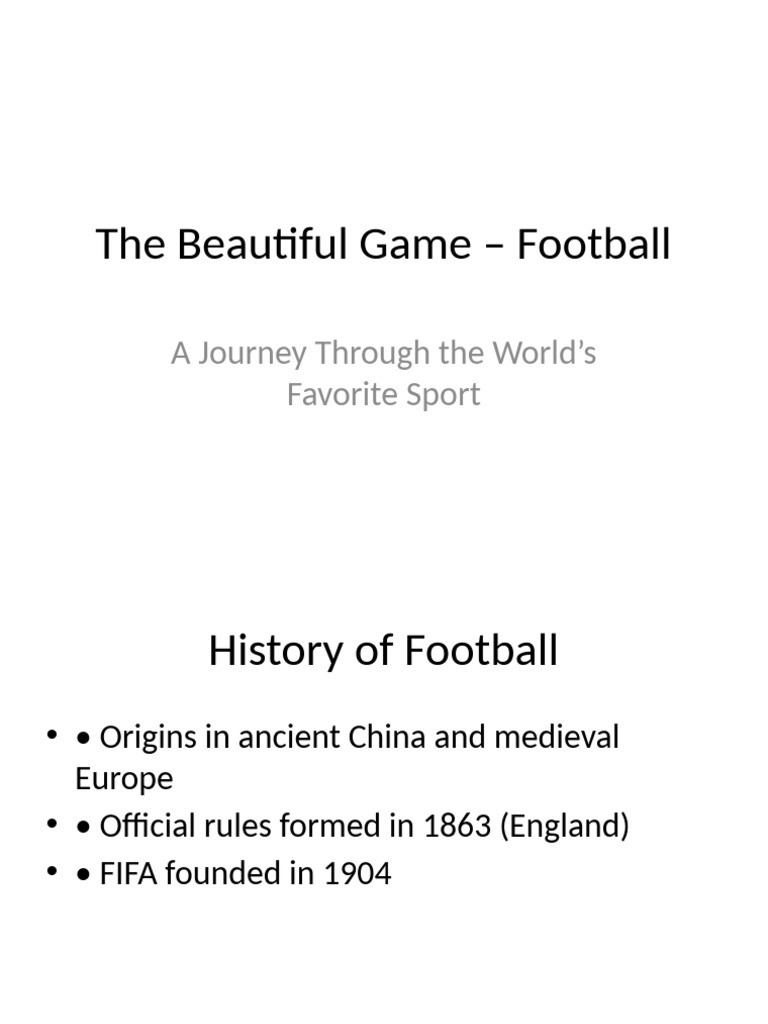 Football Presentation | PDF