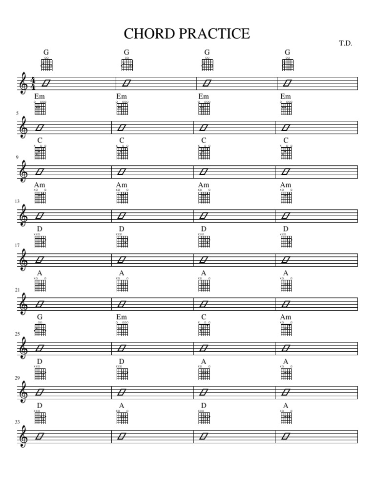 Chord Practice | PDF