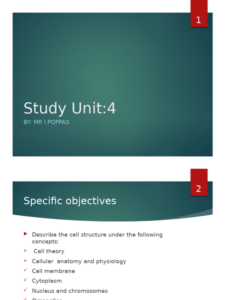 Unit 4 Cell structure and function | PDF | Meiosis | Cellular Respiration