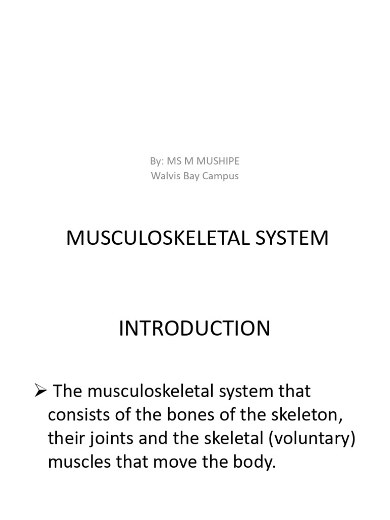 UNit 2-MUSCULO-SKELETAL SYSTEM | PDF | Anatomical Terms Of Motion | Muscle