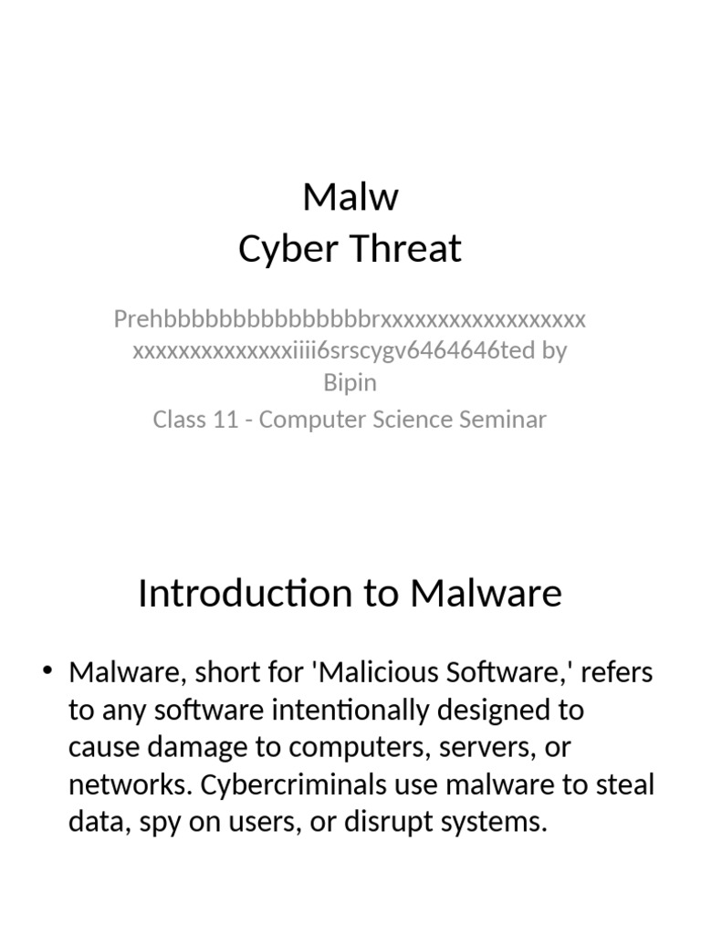 Understanding Malware: Types & Protection | PDF | Malware | Ransomware