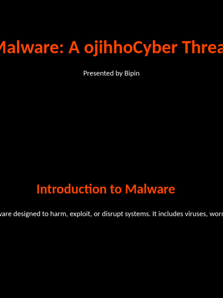 Professional Malware Seminar PPT | PDF