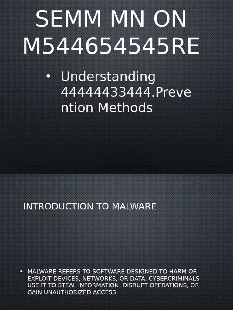 Malware Seminar Presentation | PDF | Malware | Security