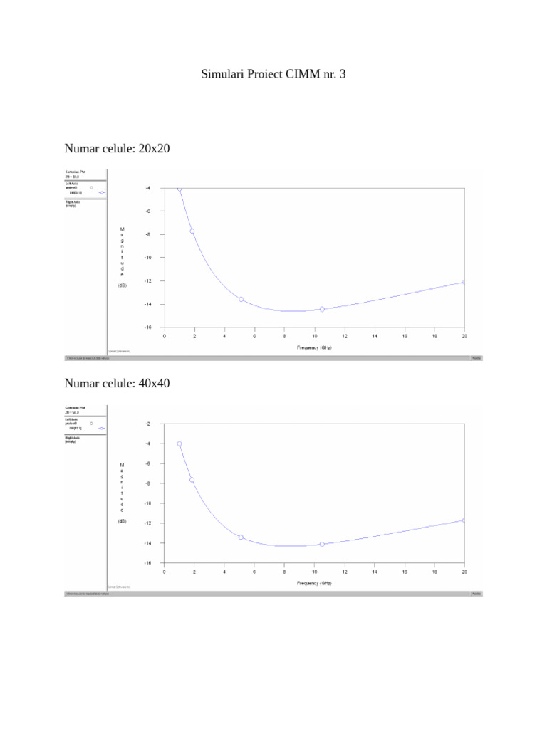 Simulari Proiect CIMM | PDF