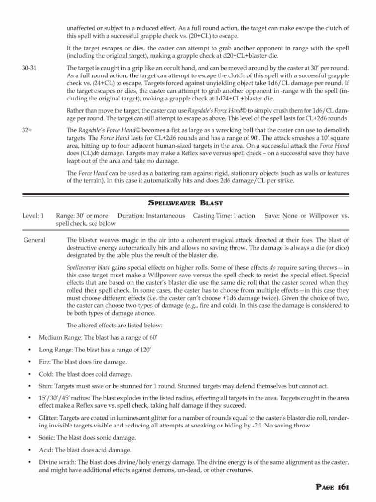 SPellweaver Blast | PDF