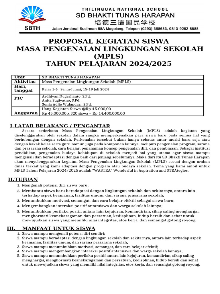 Proposal MPLS 2024.2025 | PDF