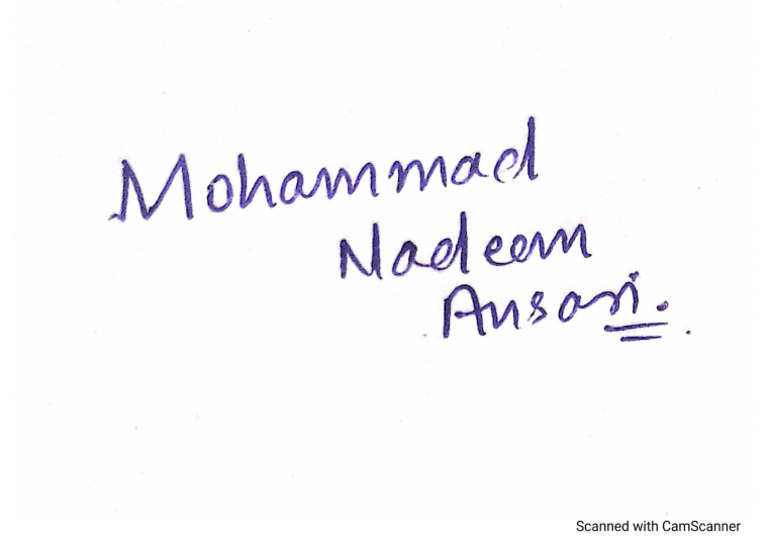 Nadeem Sign | PDF