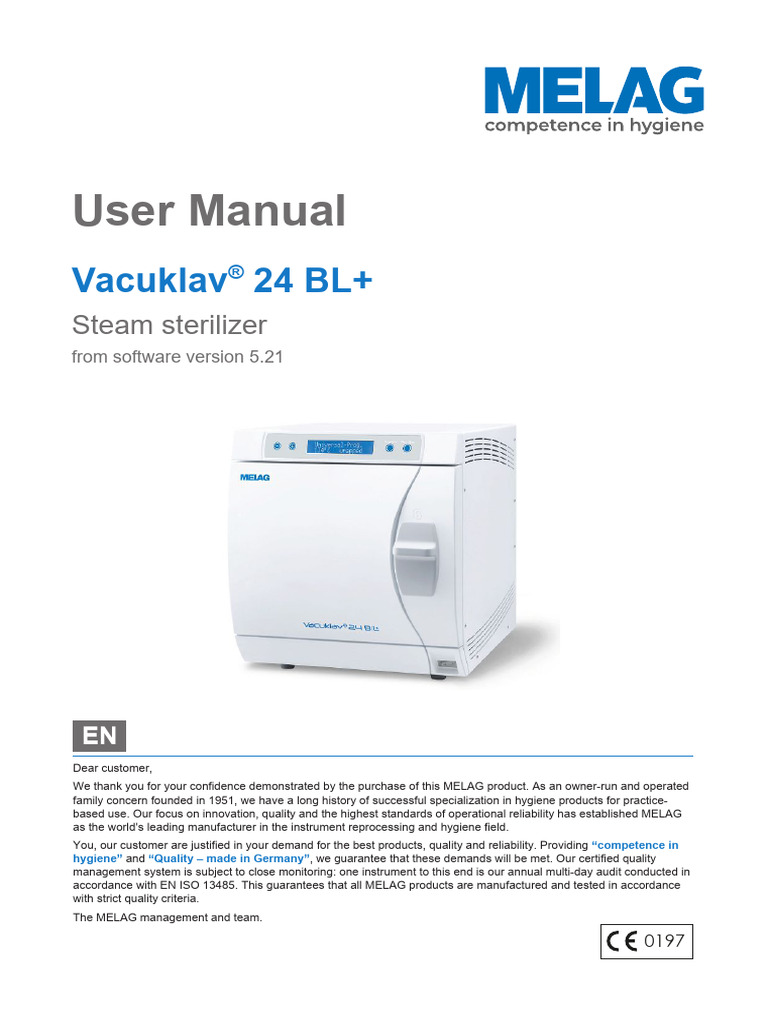 BA_24BL__EN | PDF | Sterilization (Microbiology) | Steam