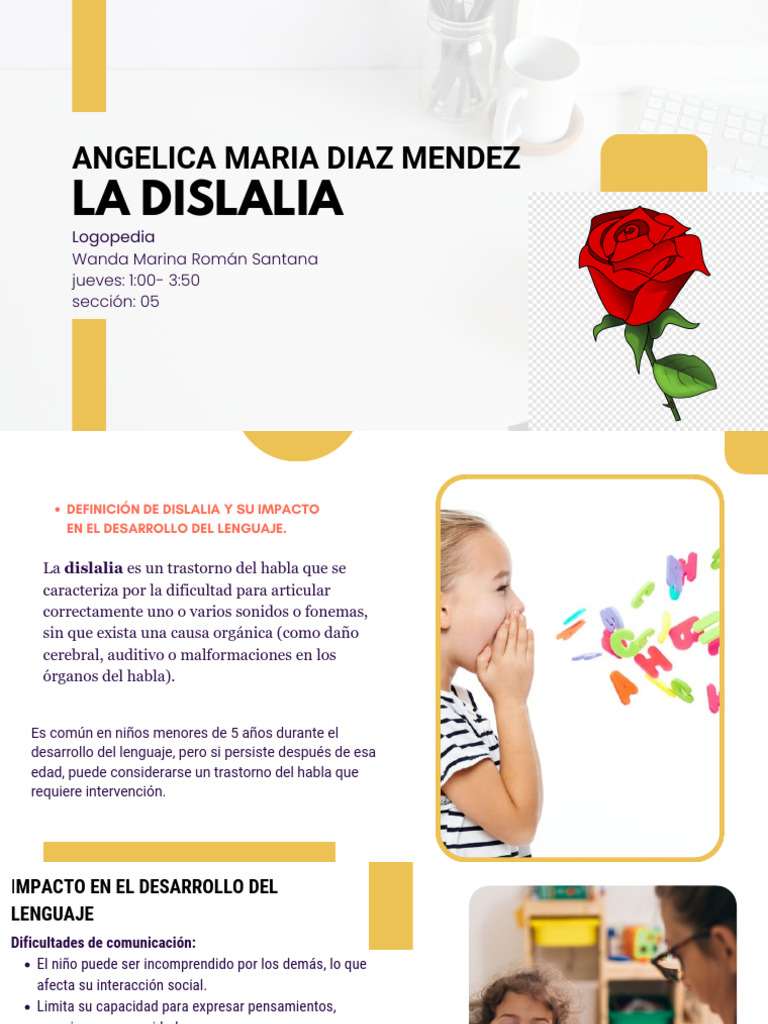 Dislalia: Impacto y Estrategias de Apoyo | PDF | Neurociencia