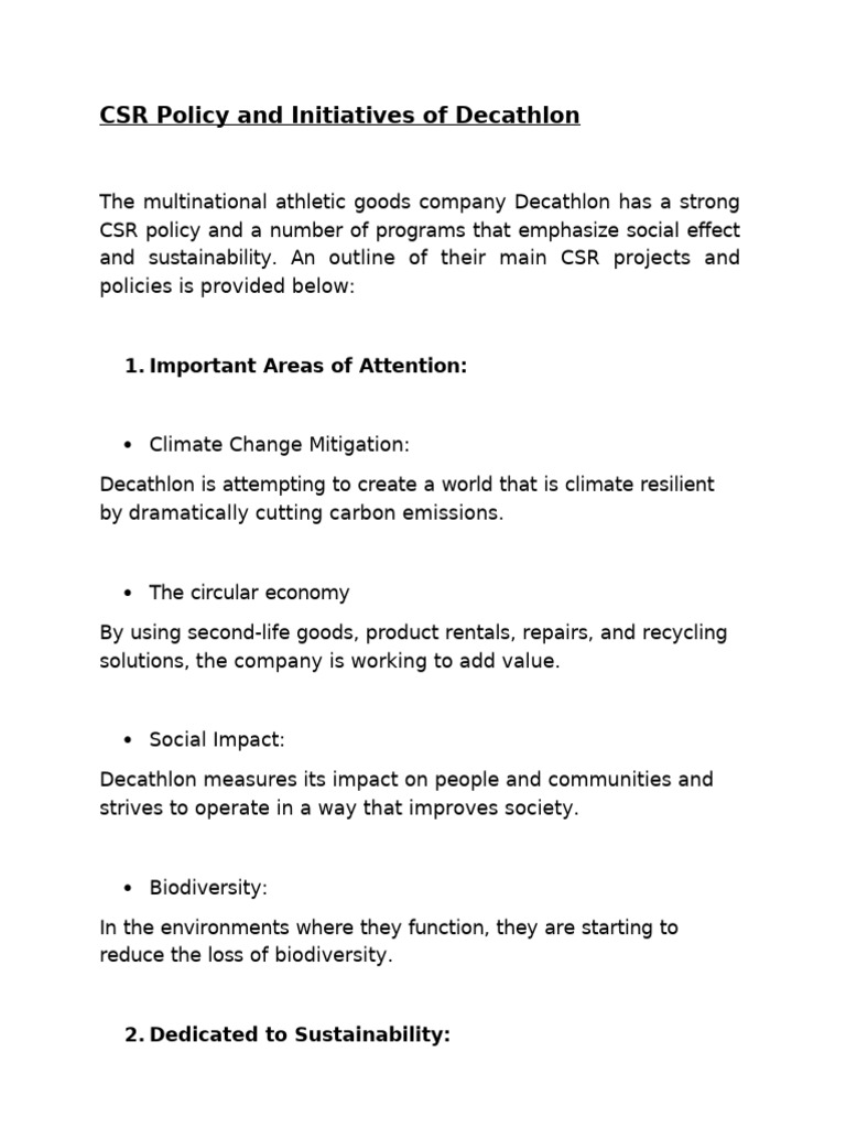 4 - CSR Policy and Initiatives | PDF | Sustainability | Corporate ...